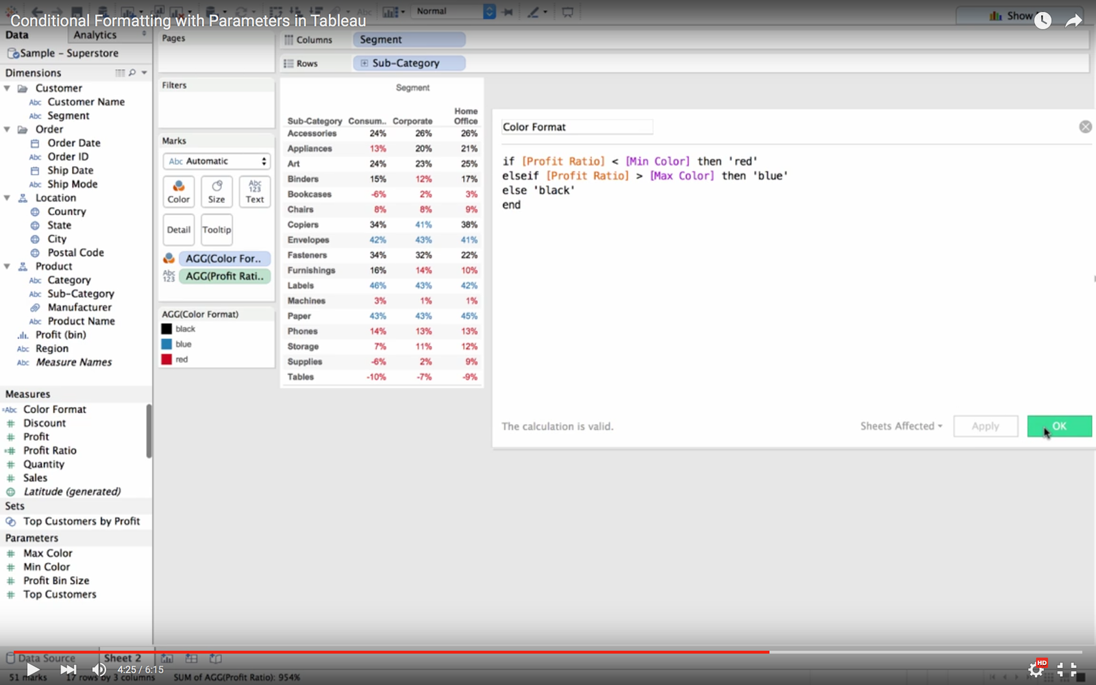 Tableau Tip Conditional Formatting With Parameters Ben Sullins